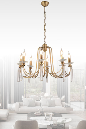 Kontes 8'Li Klasik Salon Oturma Odası Avize 5889-N12-7Z-CS